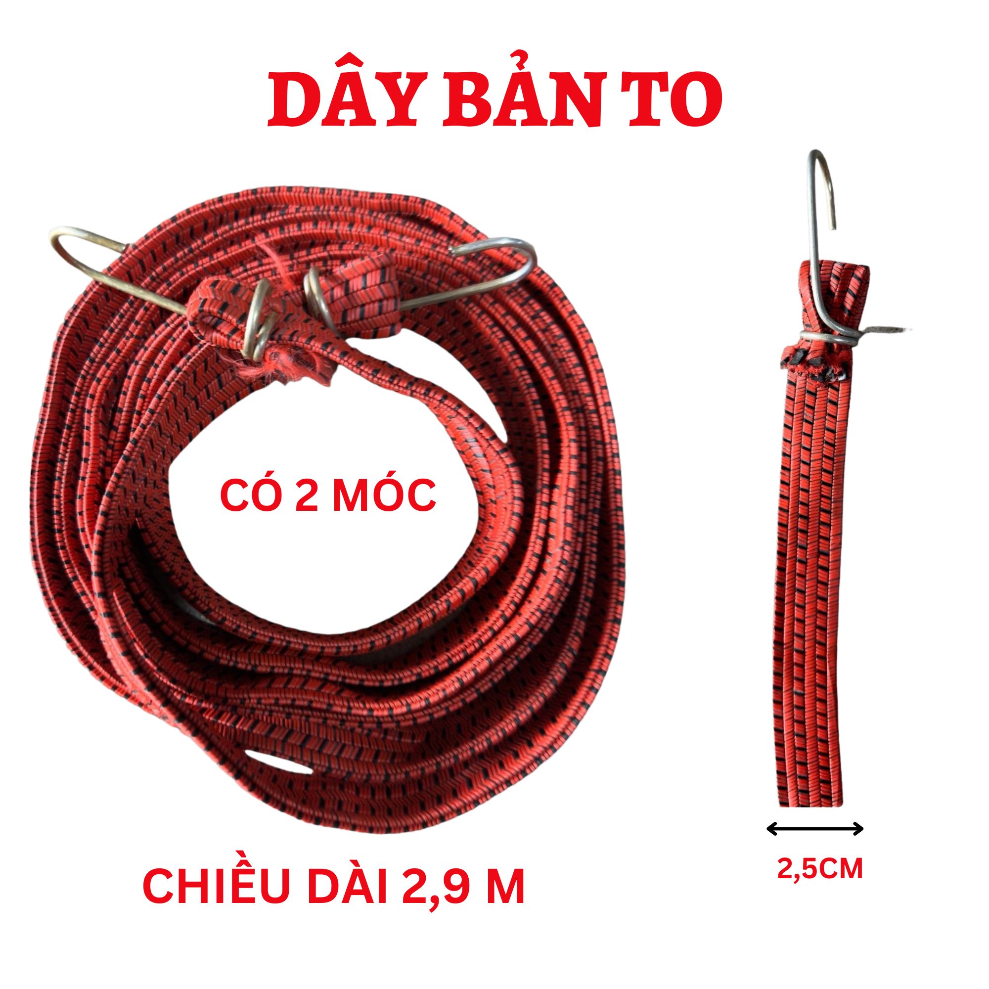 Elastic Cargo Tying Rope, Large and Long Motorcycle Lashing Rope with ...