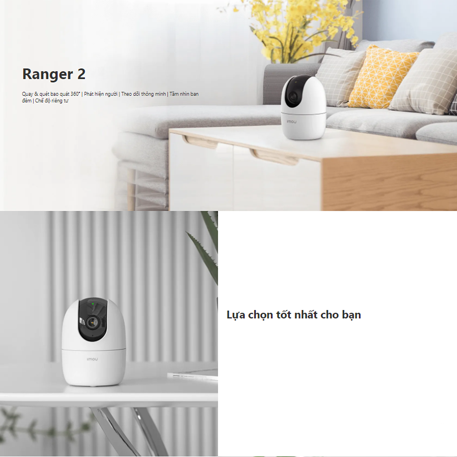 [COMBO] Imou A32 Ranger 2 Wifi Camera (3M) With 64G Card and Free ...