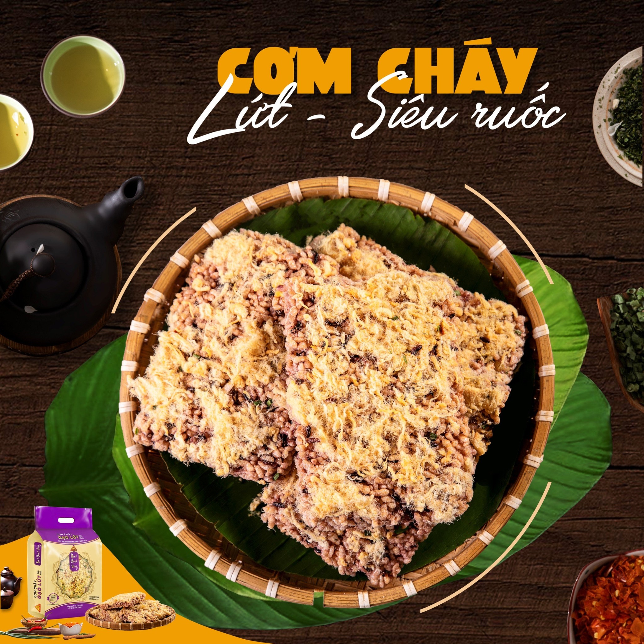 Dai Long Ninh Binh Vang super crispy brown rice scorched rice 200g ...