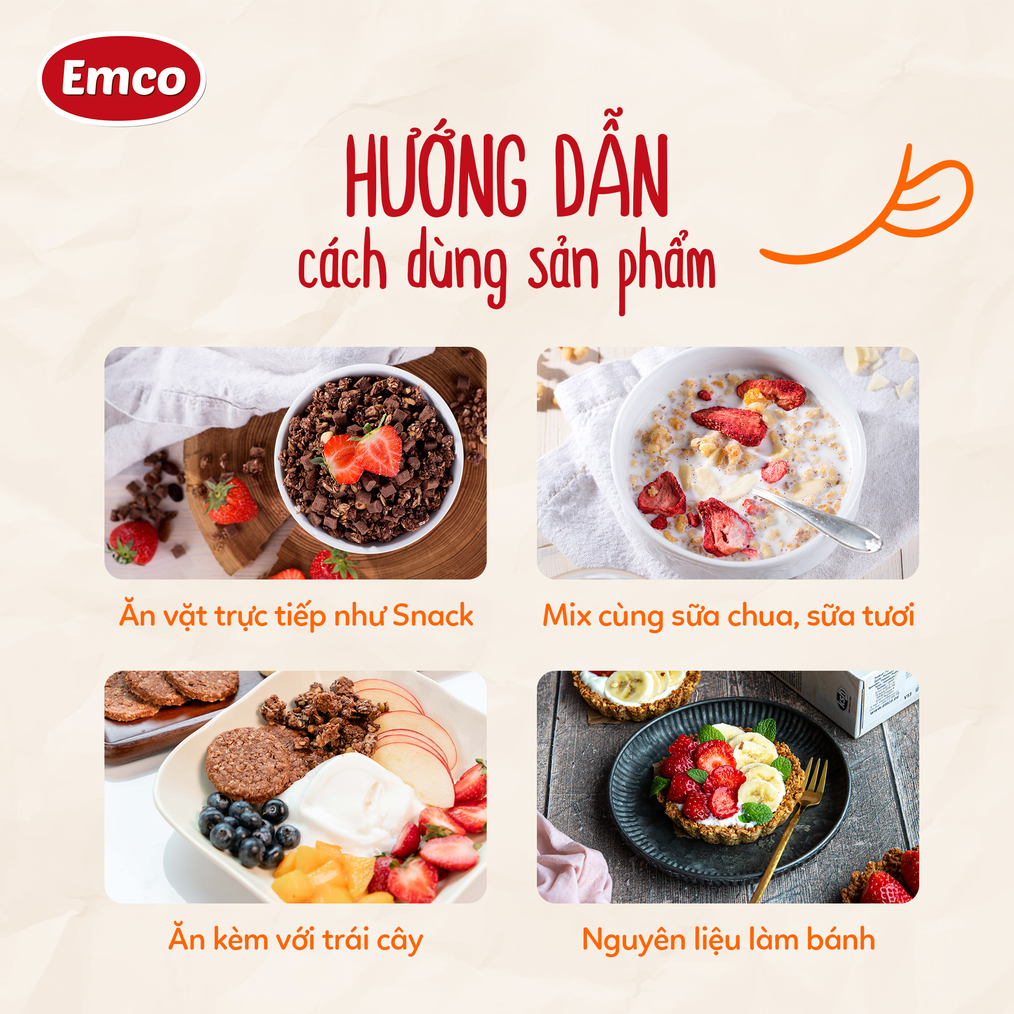Saving Combo 02 packs of Emco Musli Cereal 750g | Shopee Malaysia