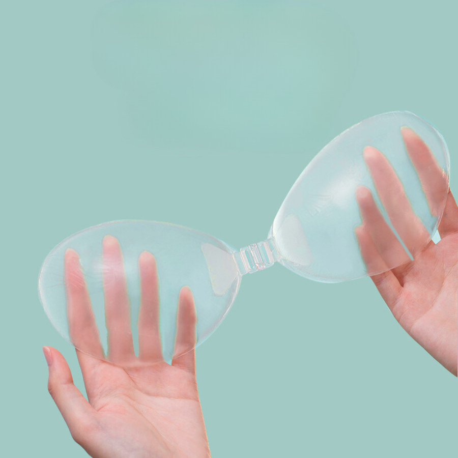 Pre-installed Transparent Silicone Breast Pads with Internal Wire 4960 ...