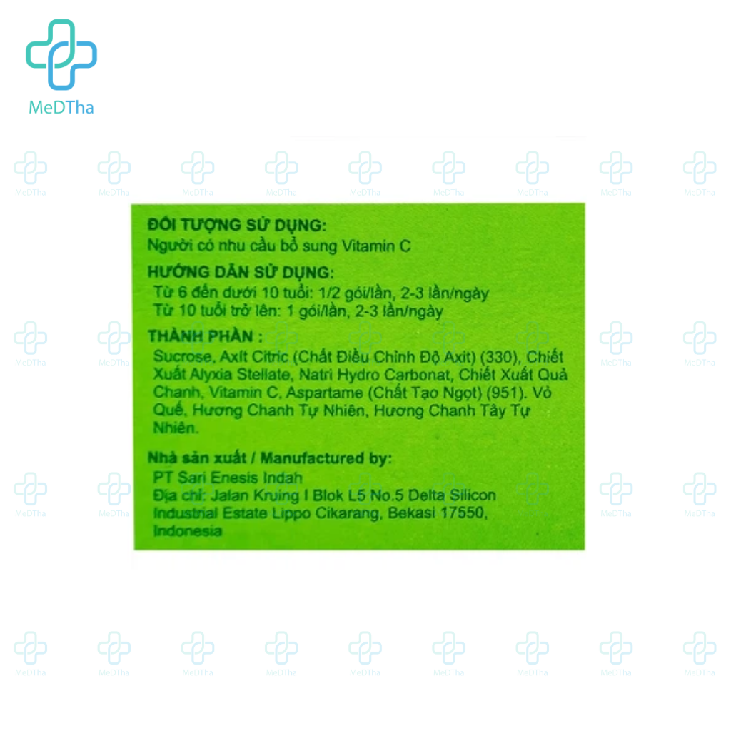 Sensa Cools Effervescent Powder - Heat Clearing Support, Vitamin C ...
