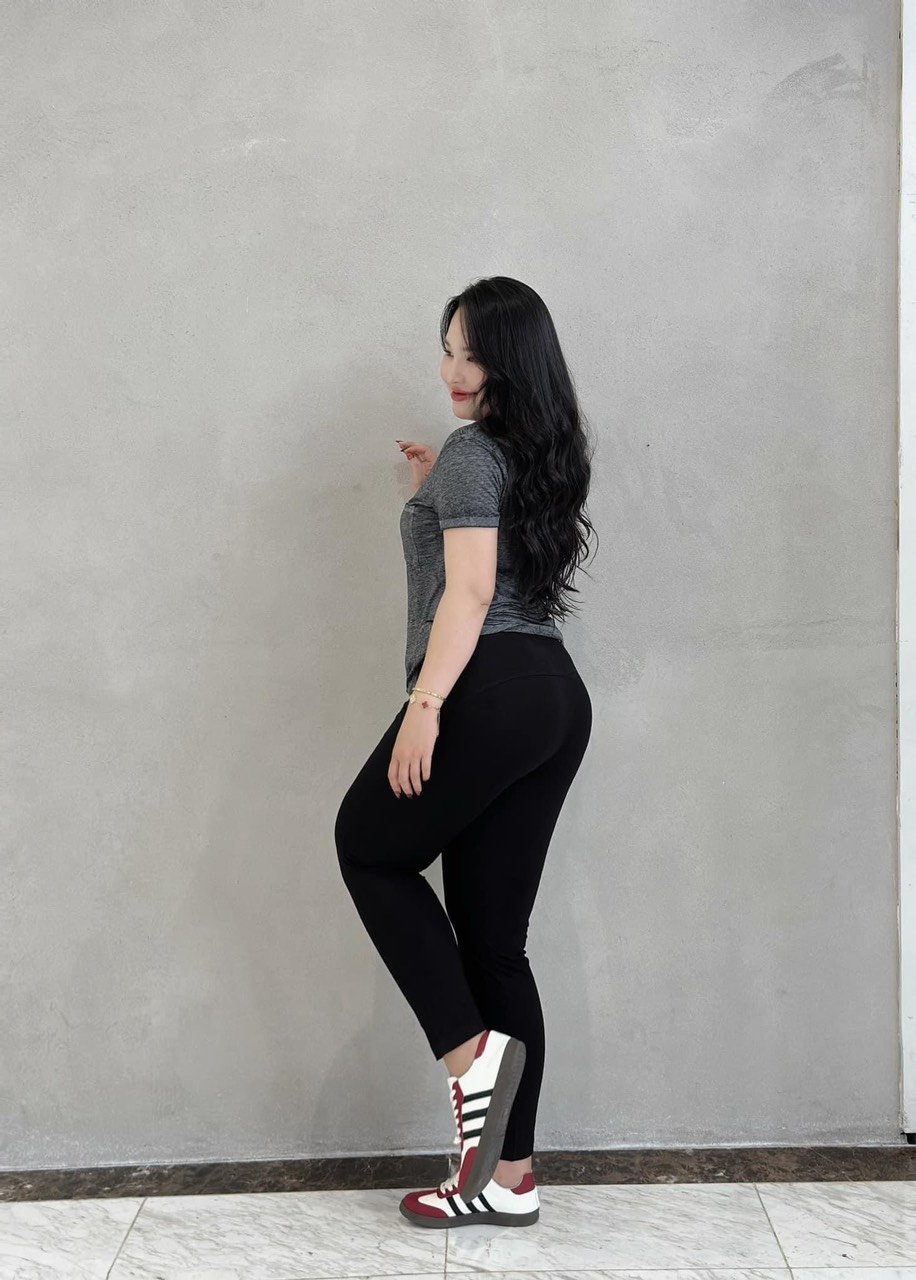 Thao MINHON women's big size long leggings flatter the figure, lift the buttocks and slim the ...