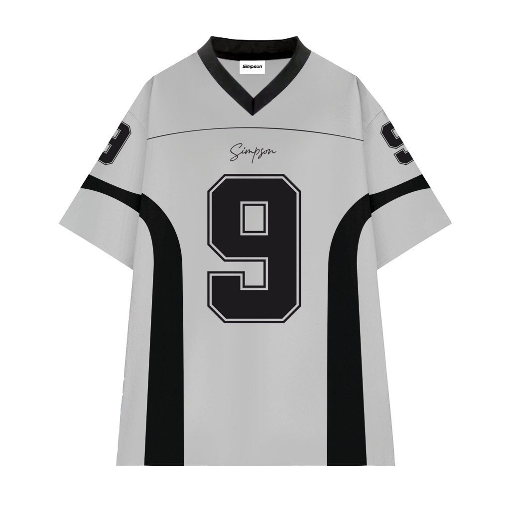 Number 9 t-shirt with loose sleeves for unisex men and women to wear ...