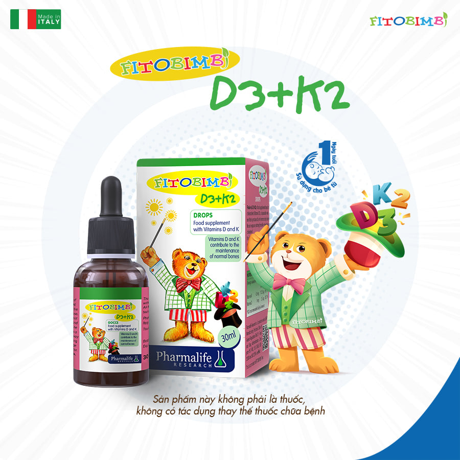 Fitobimbi D3K2 Syrup Supports Strong Bones And Teeth, Reduces The Risk ...