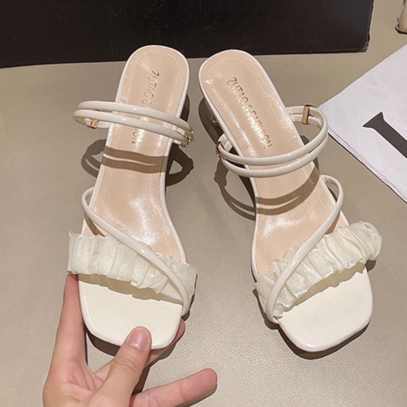 Women's 9-inch high heels with fairy soles. High-heeled sandals with ...