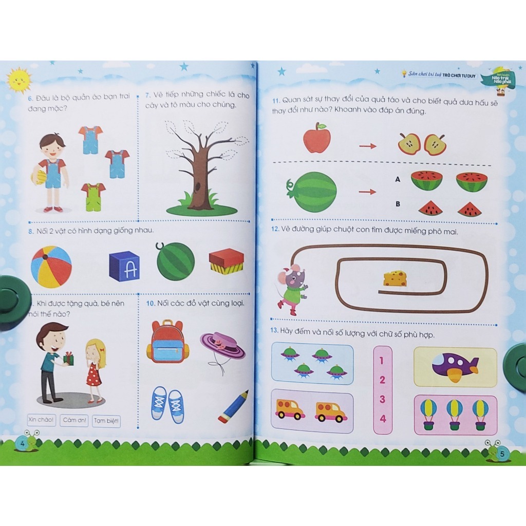 Thinking Game Book to Train the Left Brain and Right Brain for Children ...