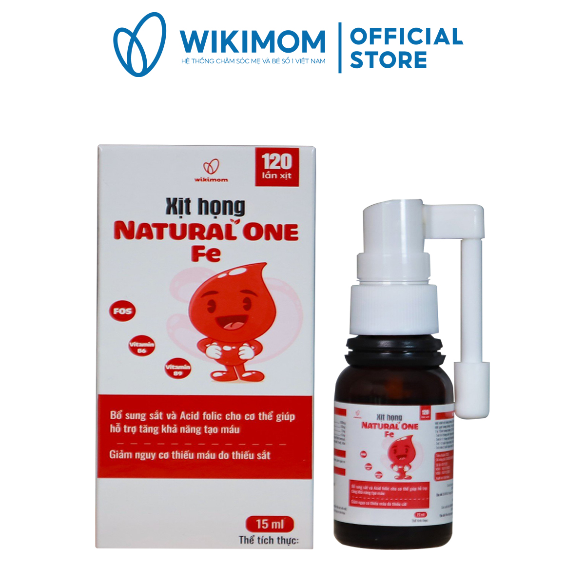 Natural One Fe strawberry flavor spray 15ml, Iron supplement helps ...