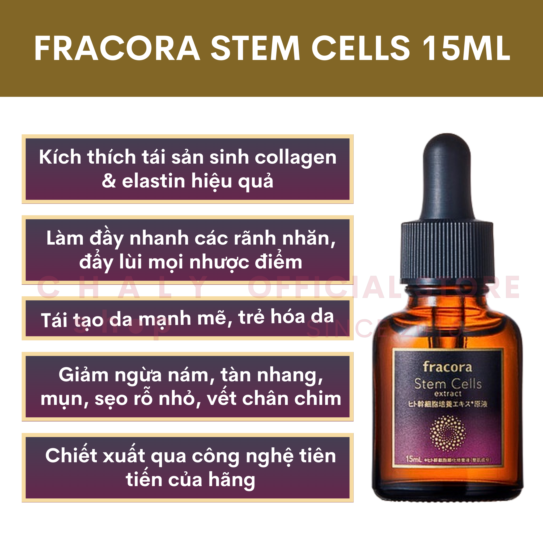 Fracora Serum with stem cell essence, super anti-aging horse placenta ...