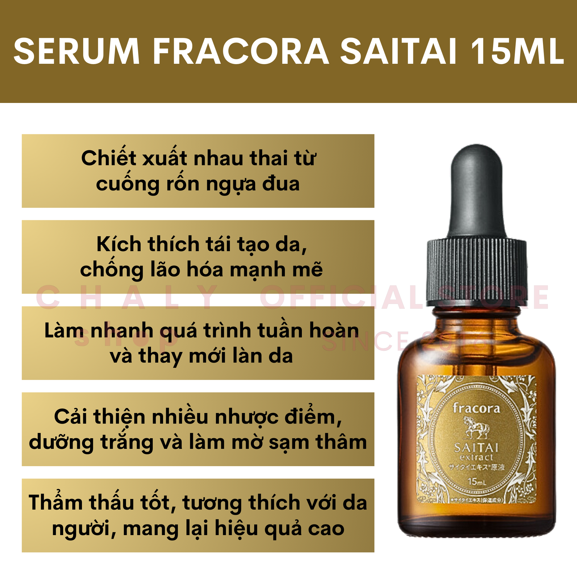 Fracora Serum with stem cell essence, super anti-aging horse placenta ...