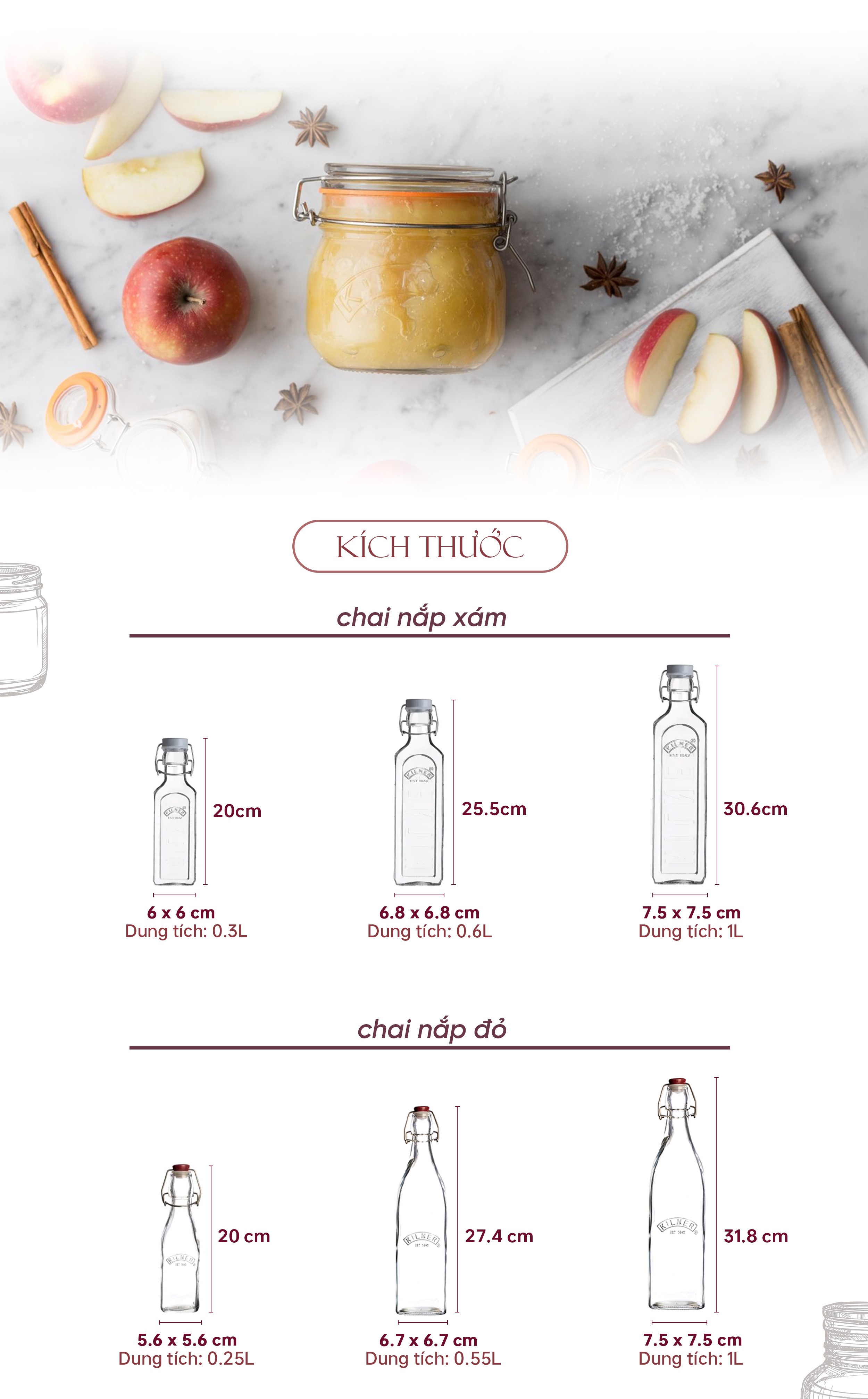 Kilder - Square glass bottles - many sizes | Shopee Malaysia