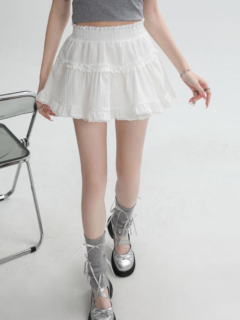 Bella Skirts Spread 3-storey Elastic Waistband With Lace Protection ...