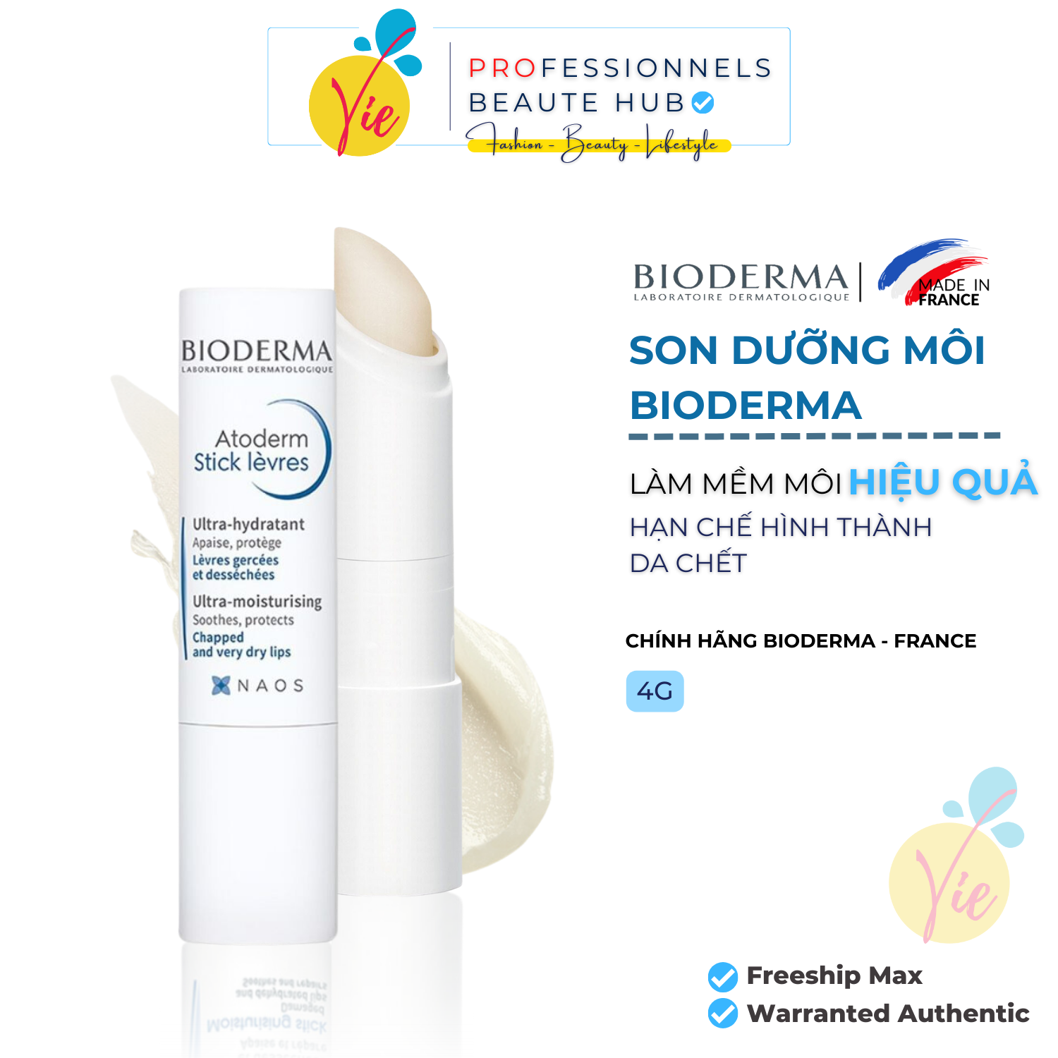 Bioderma Atoderm Levres Stick Hydratant lip balm 4g | Shopee Malaysia
