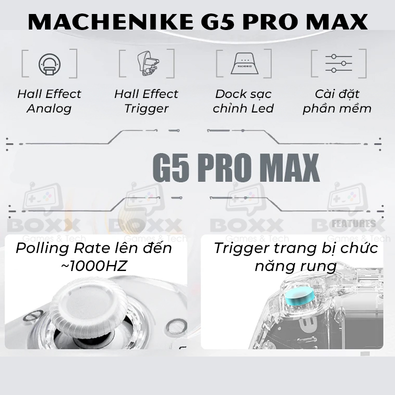 MACHENIKE G5 Pro Max Controller Mechanical Key, Analog Hall Effect ...