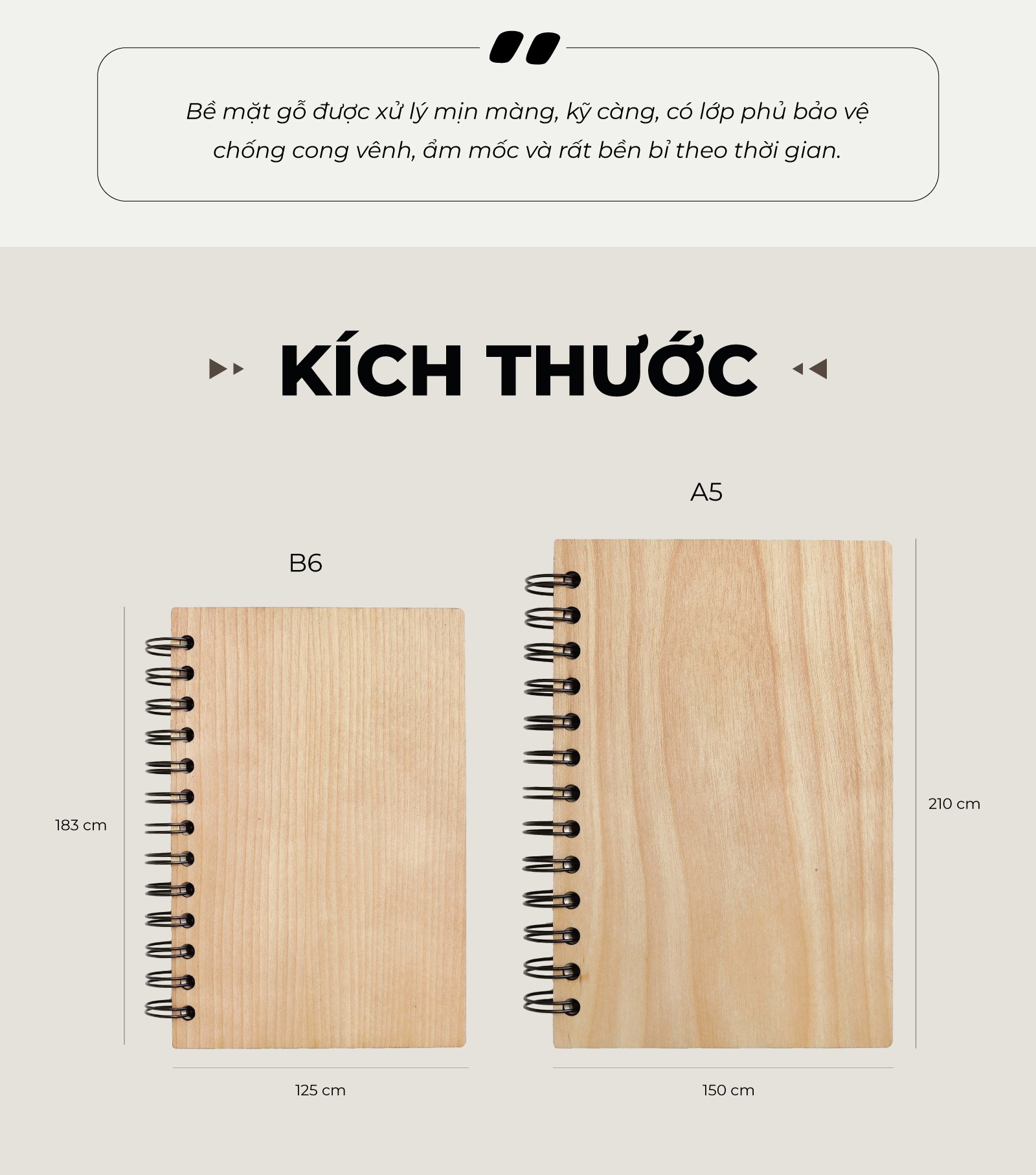 Printed notebook CNY At Ty 2025 - A5/B6 size Maple wood cover notebook ...