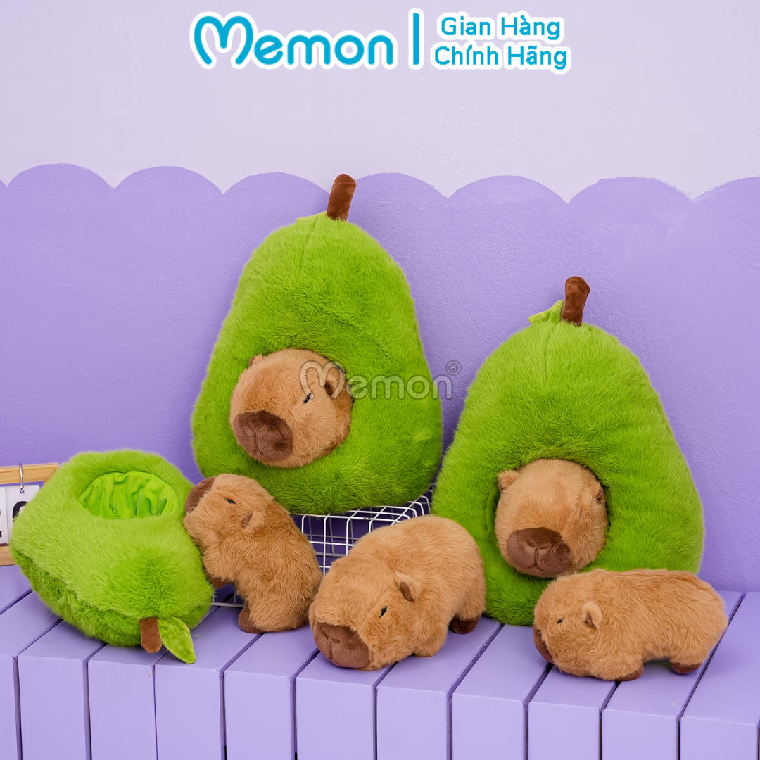 2in1 Avocado Teddy Bear Capybara Memon Guinea Pig - Premium Avocado ...
