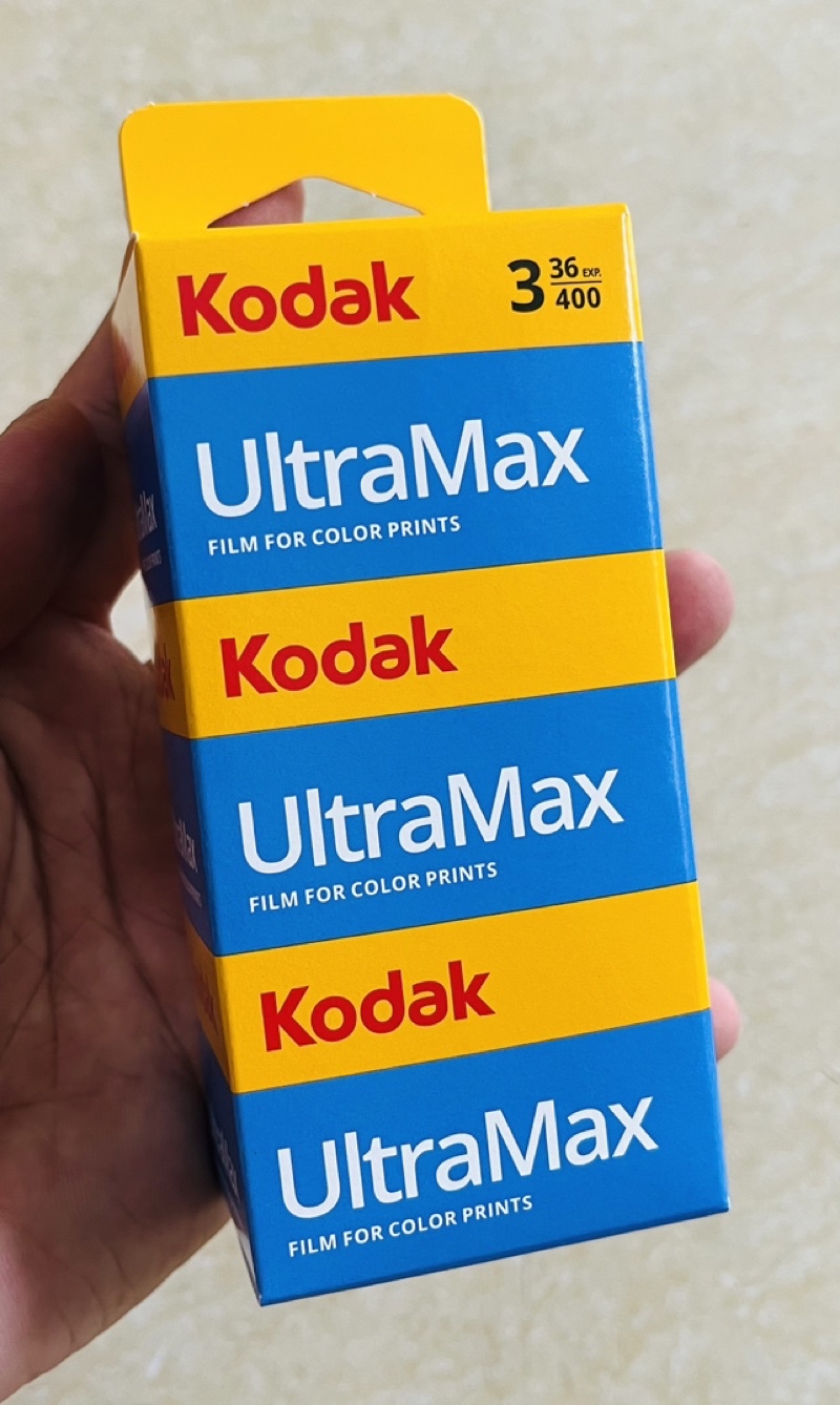 Combo Pack of 3 rolls of Kodak Ultramax 400 36exp Date 02/2027 35mm ...