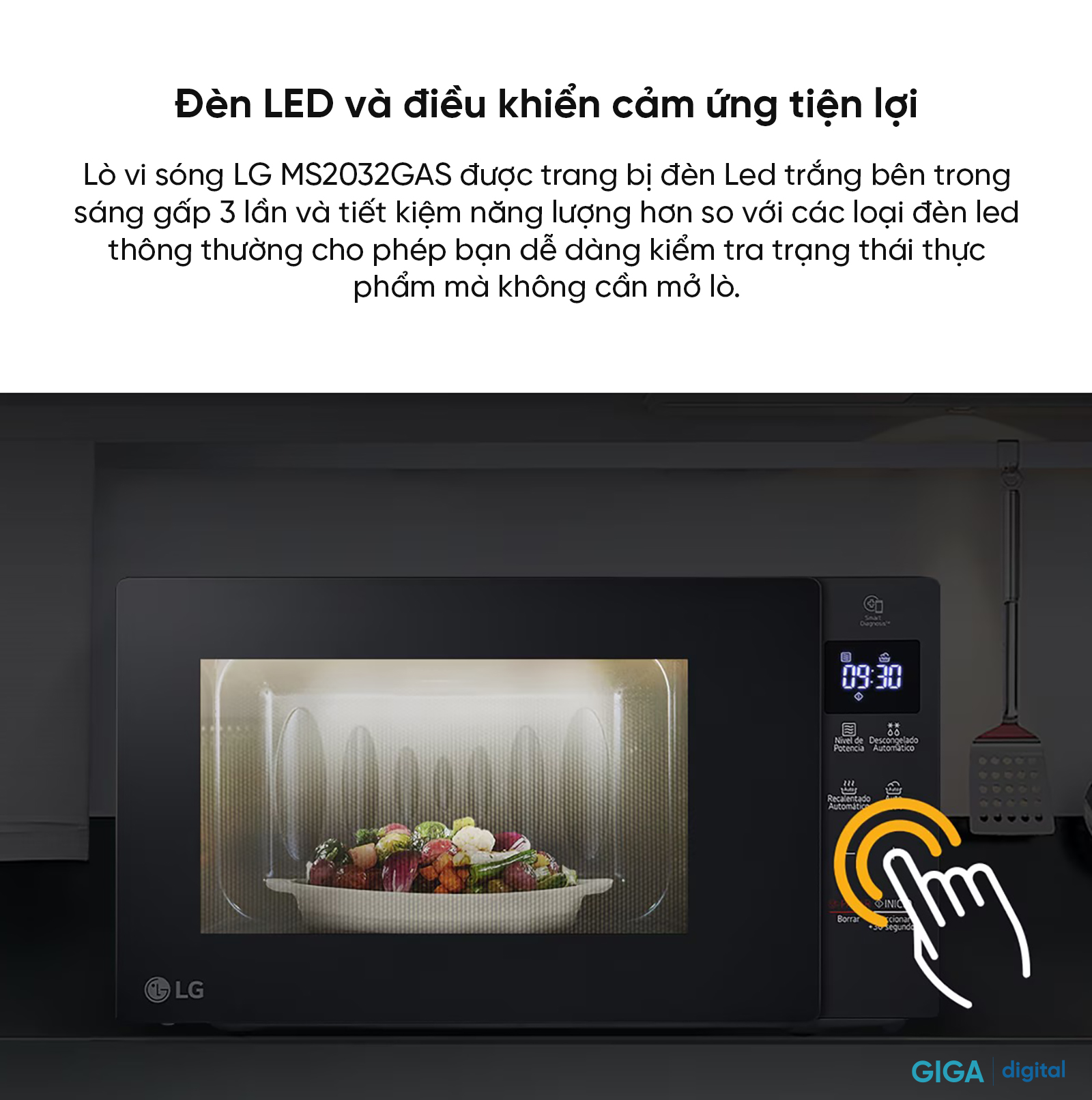 Lg NeoChefTM Microwave Oven MS2032GAS 20L - Black | Shopee Malaysia