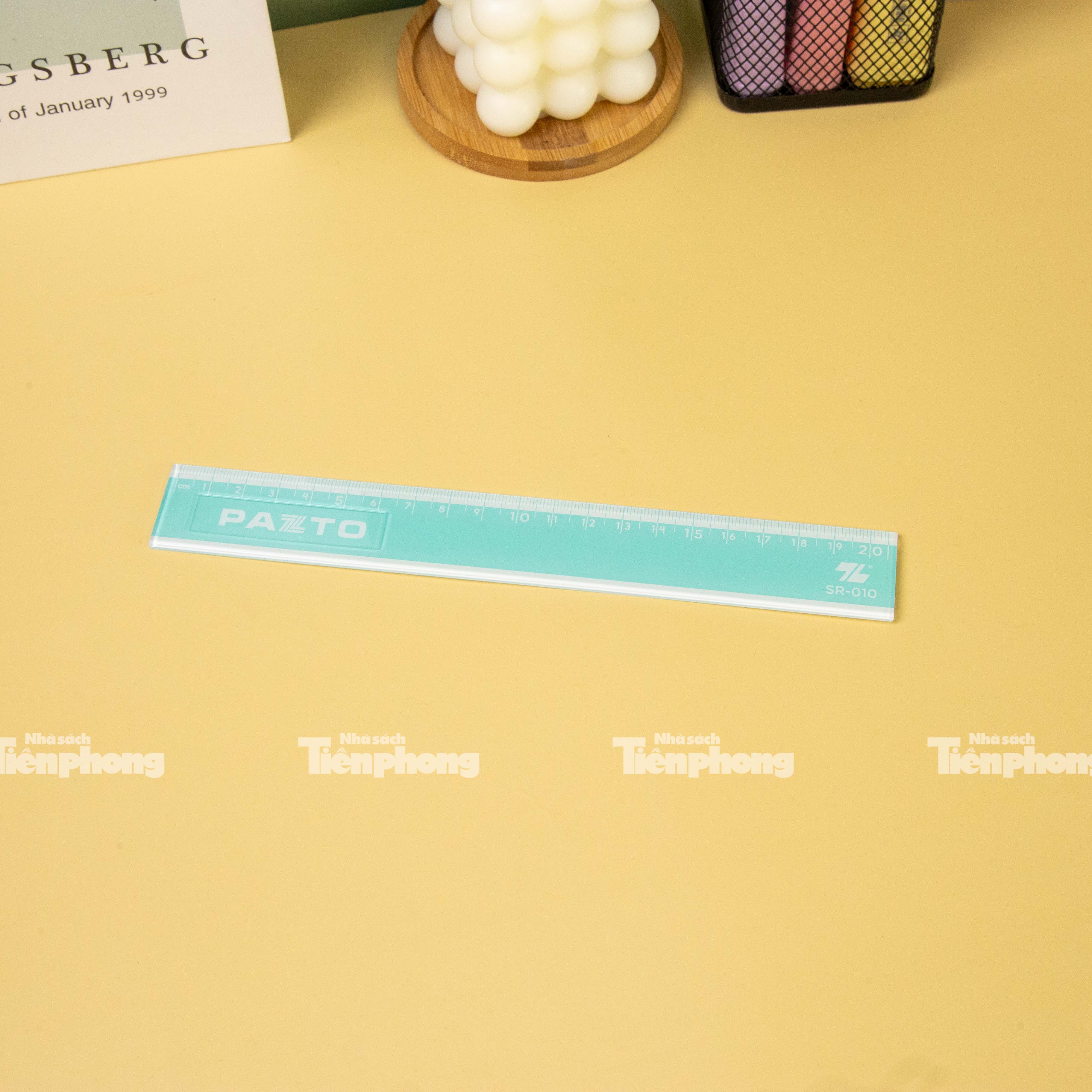 Genuine 20cm pastel ruler Thien Long Pazto for students, PS-010 plastic ...