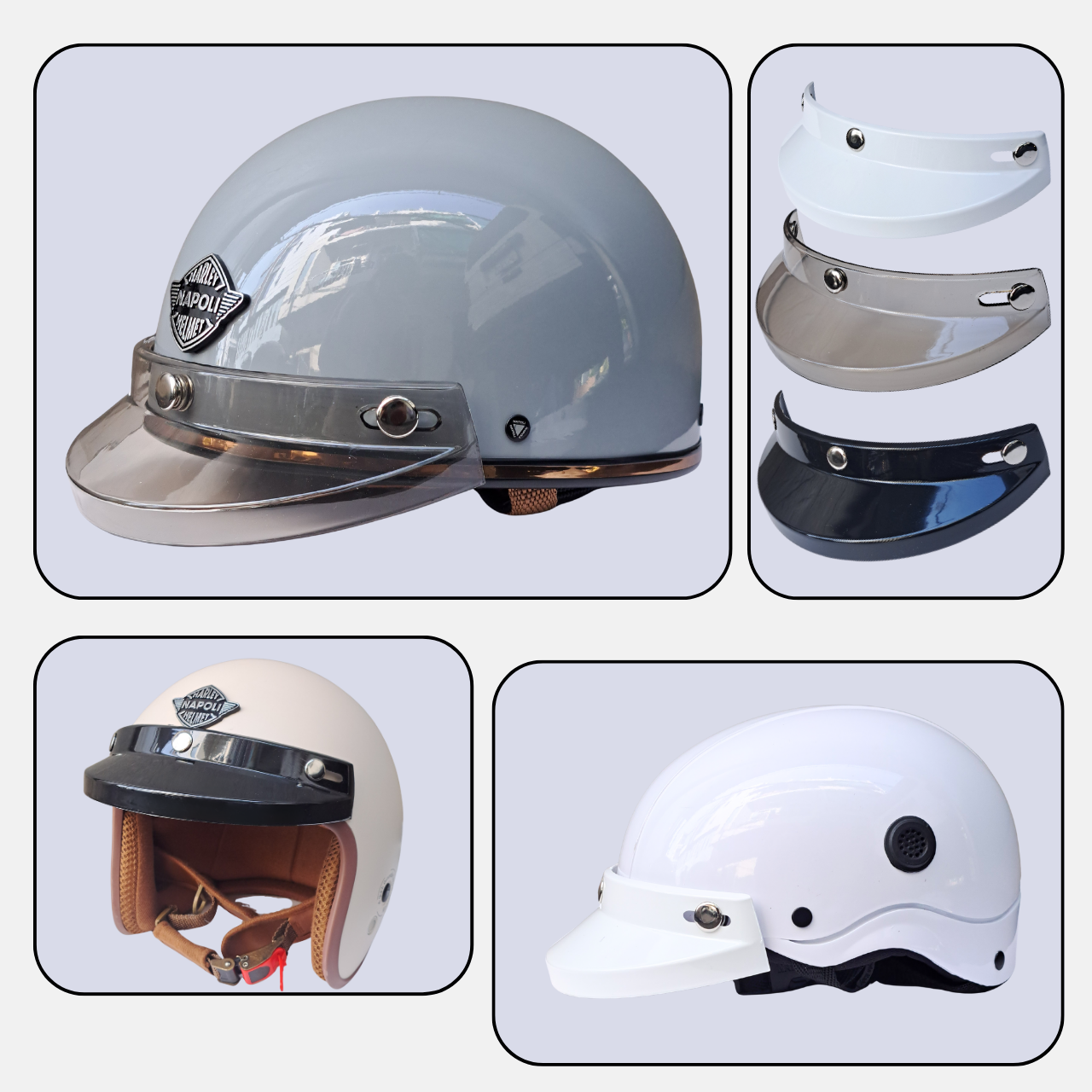 Japanese STYLE Napoli helmet blade, high quality 1/2, 3/4 head helmet ...
