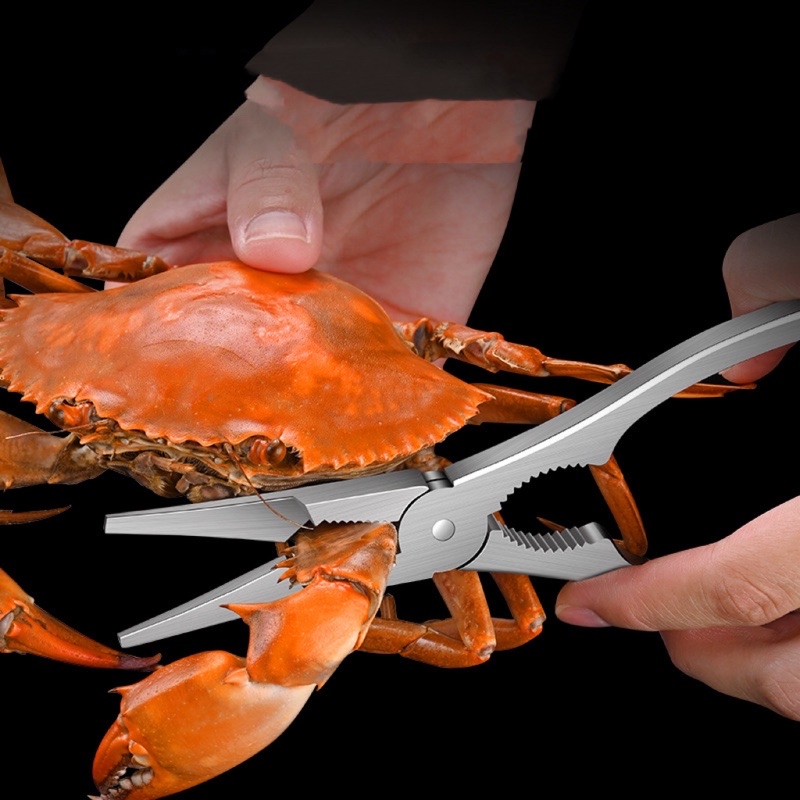 Thick Stainless Steel CHOCKMEN Crab Clamps Multi-Purpose Kitchen Crab ...