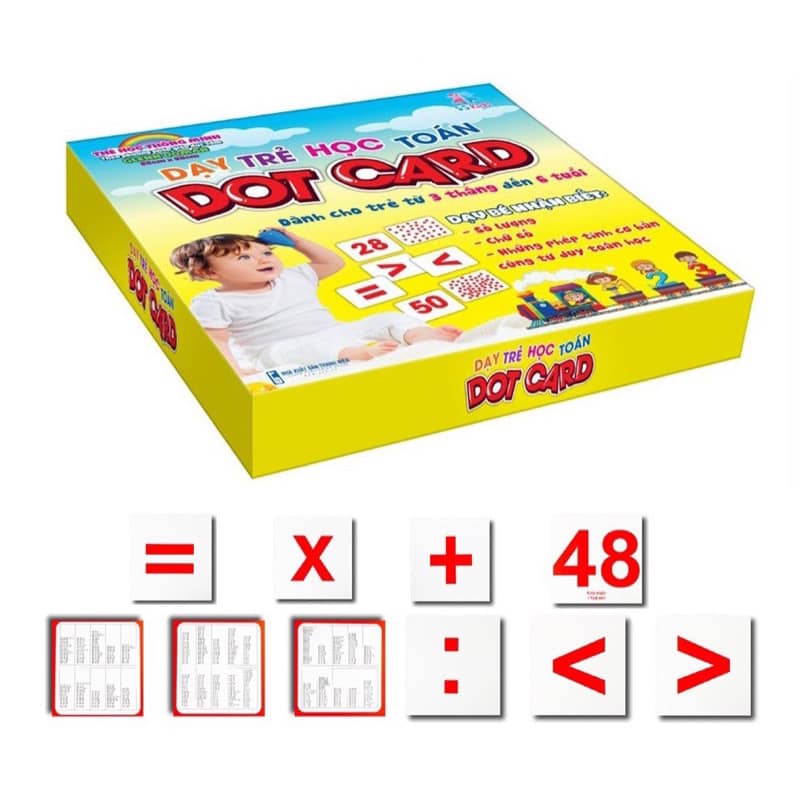Flash card learning set teaches children DOT CARD math using the Glenn ...