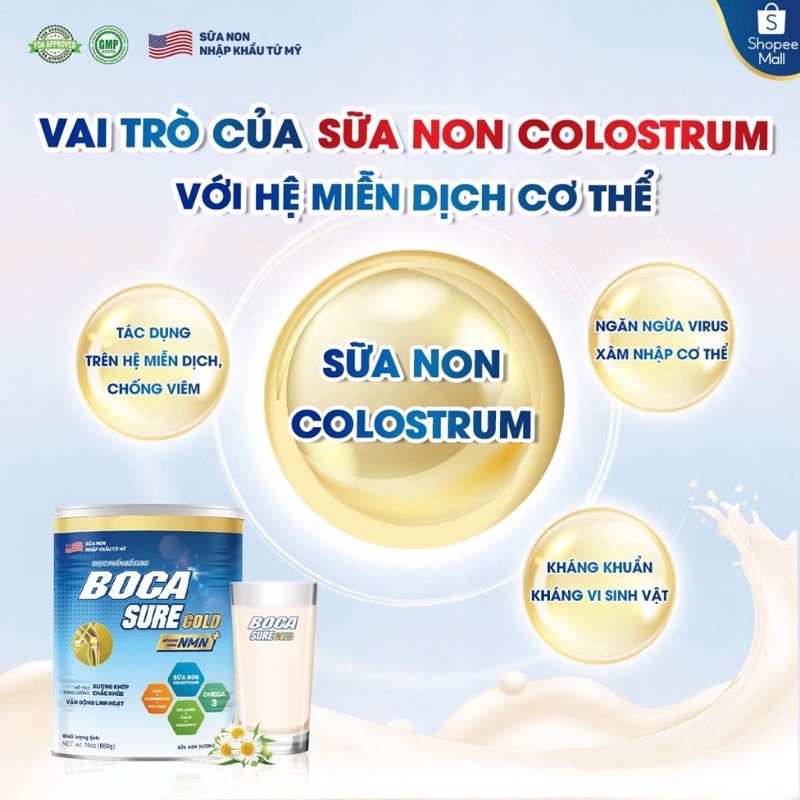Boca sure Gold bone and joint colostrum can 650g - supports improving ...