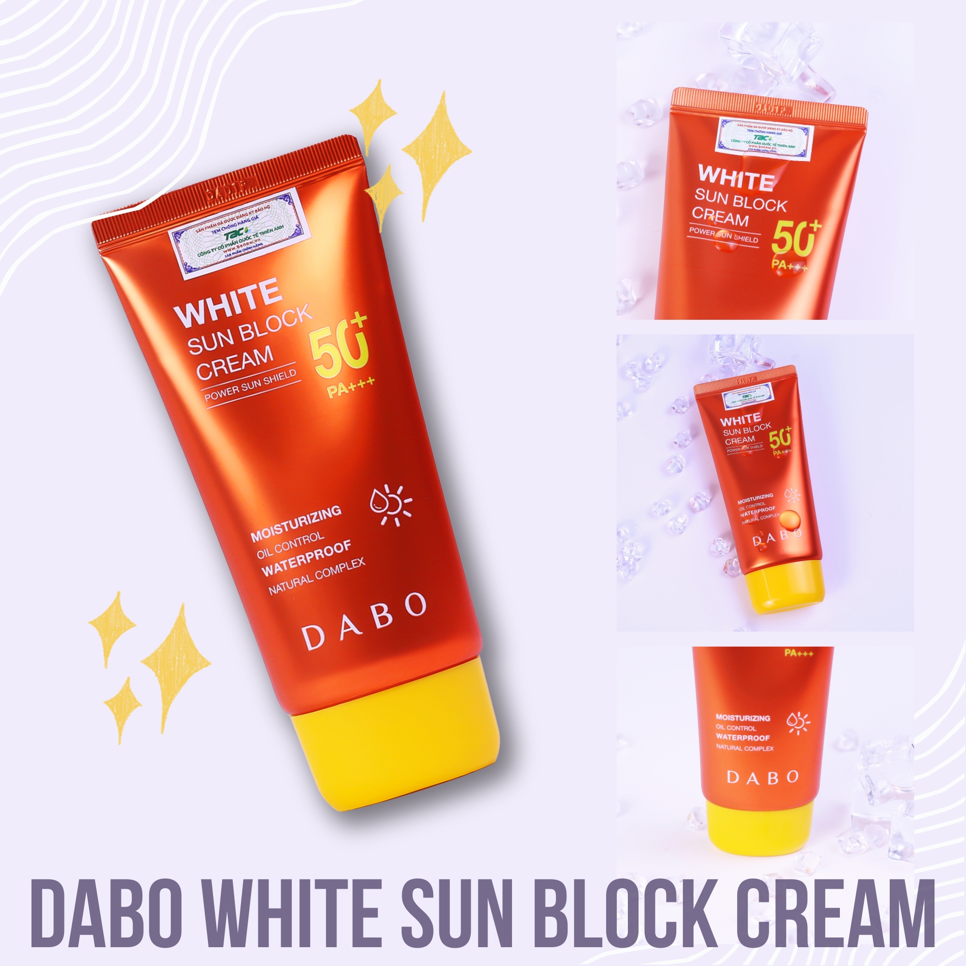 Genuine KOREAN DABO WHITE SUNBLOCK CREAM SPF50 Premium Sunscreen ...