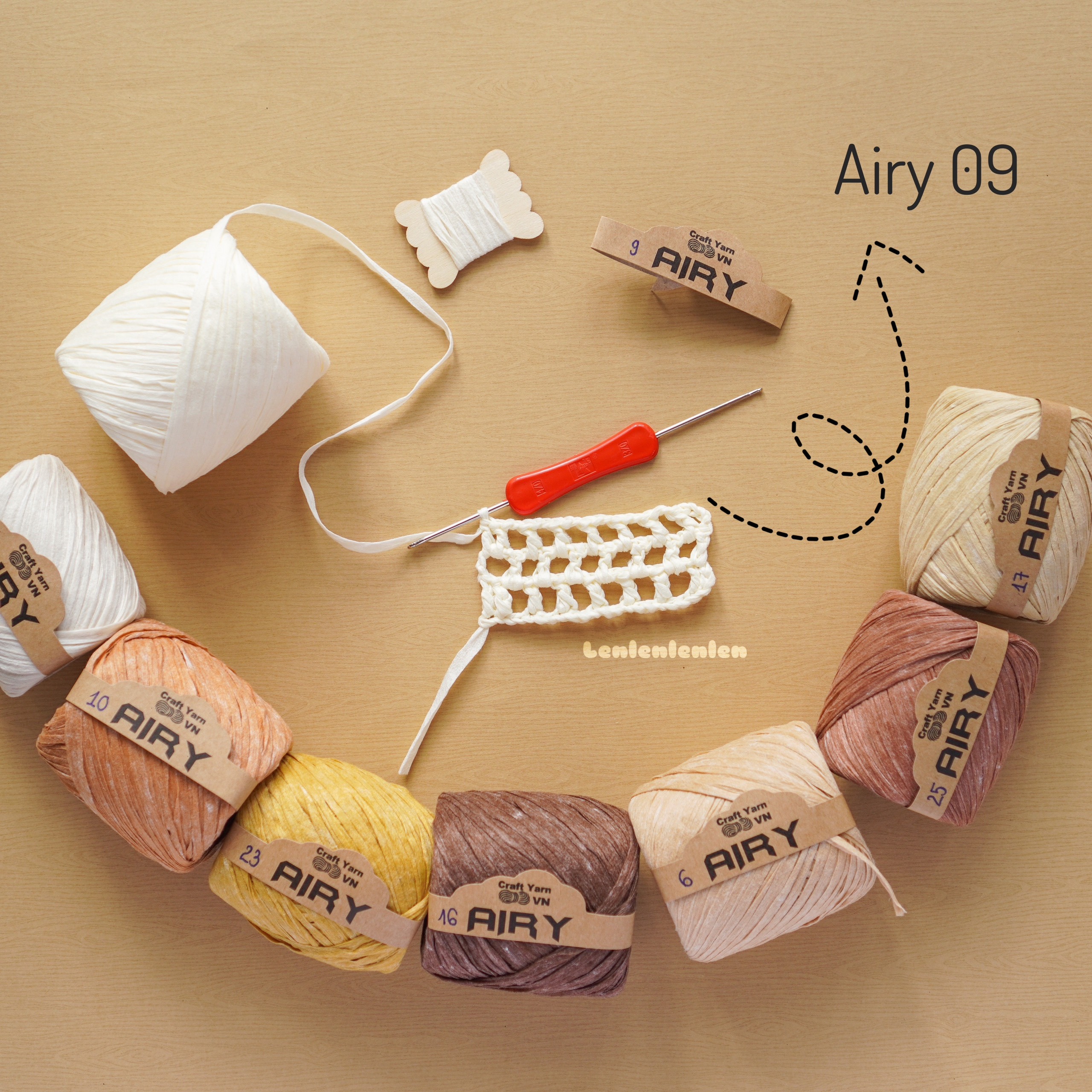 Yarn Airy Craft Paper Yarn - specializes in crocheting Bags/Summer Hats ...