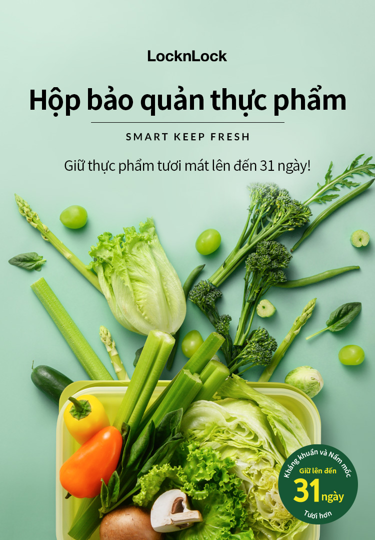 LocknLock Smart Keep Fresh food container keeps food Fresh for up to 31 days | Shopee Malaysia