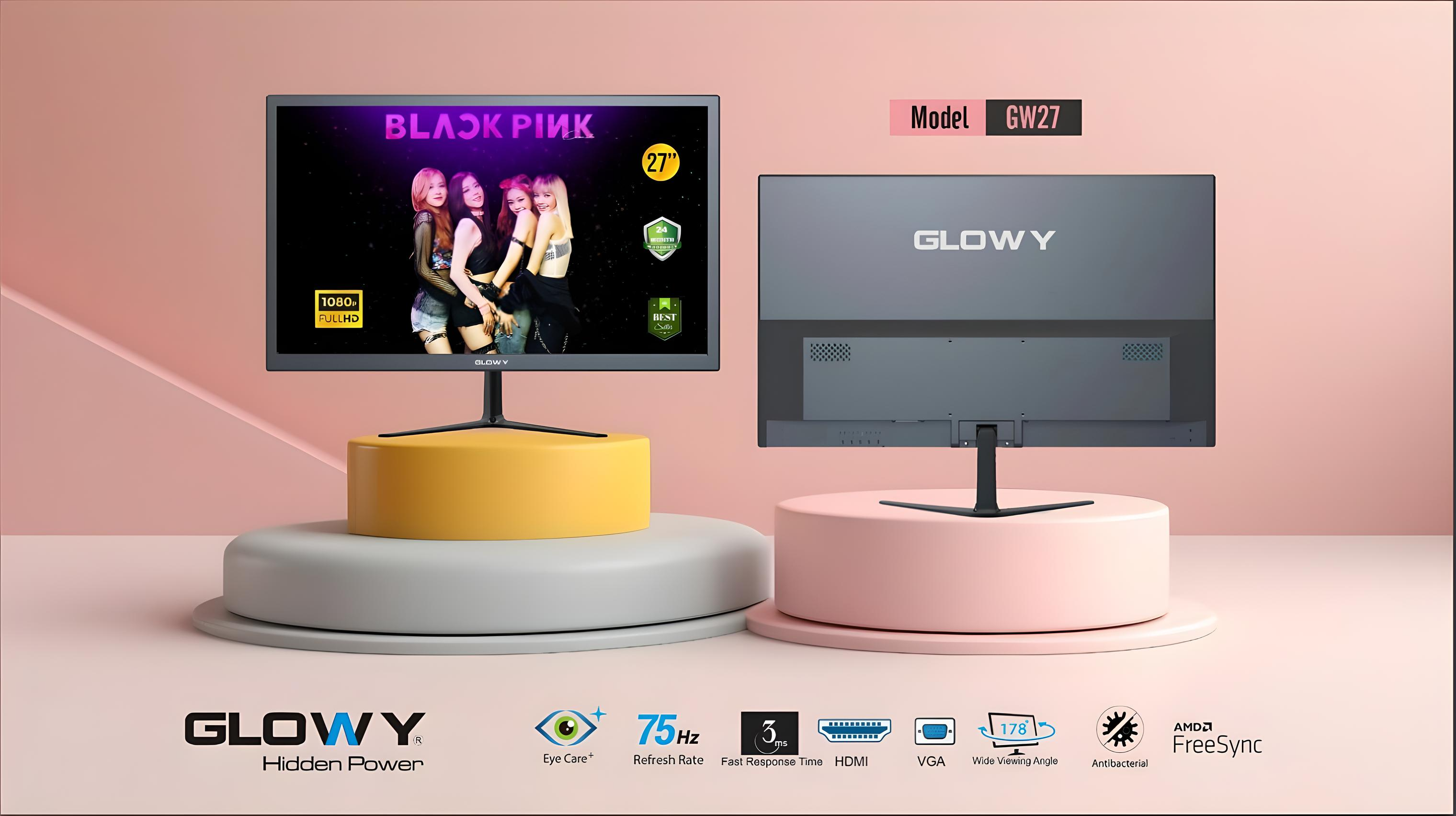 Glowy 19 ",20", 22",24,27" Computer Screen new 100% Full HD 75hz-180hz ...