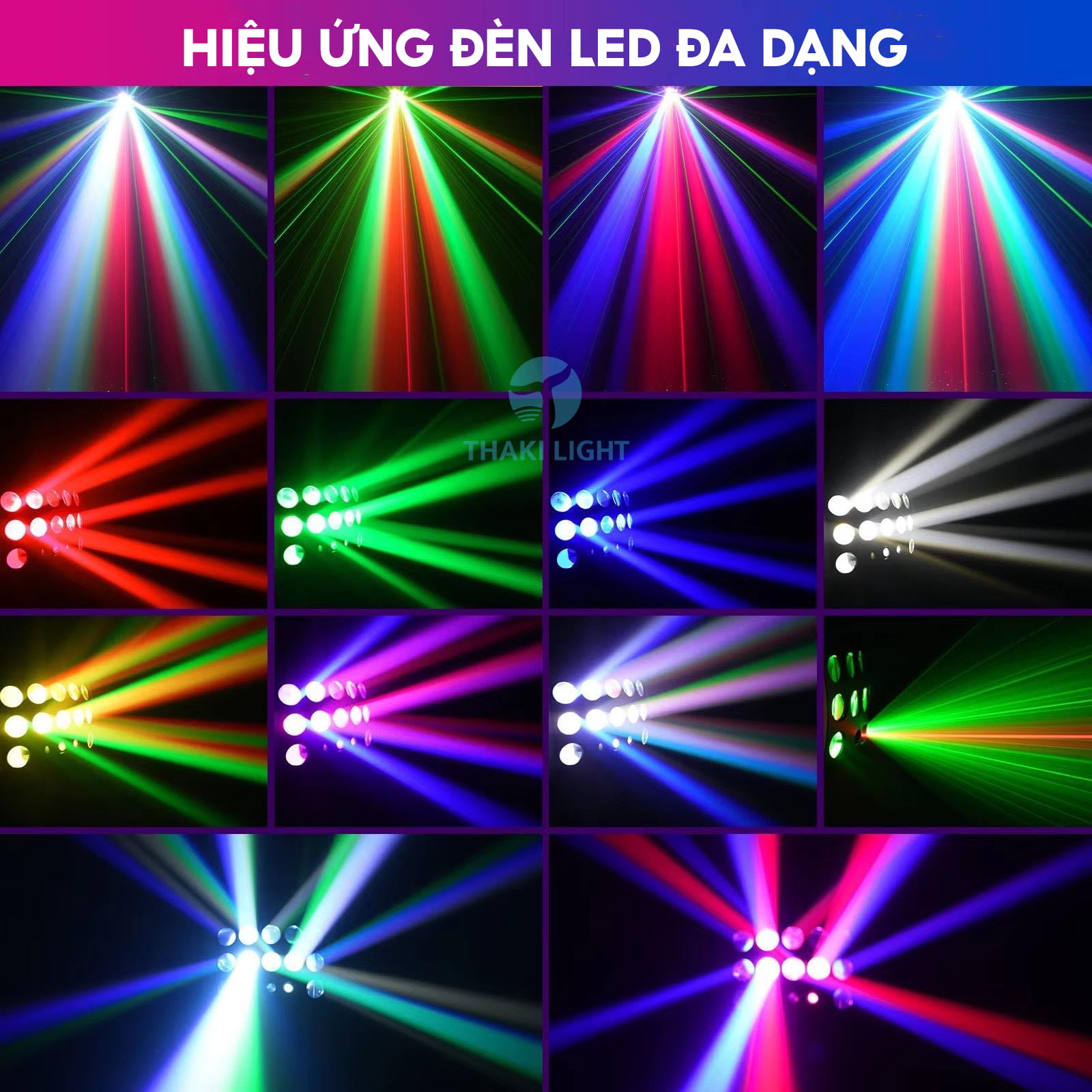 Pro 4in1 THAKI LIGHT 17-eye laser stage LIGHT, with control, flashing ...