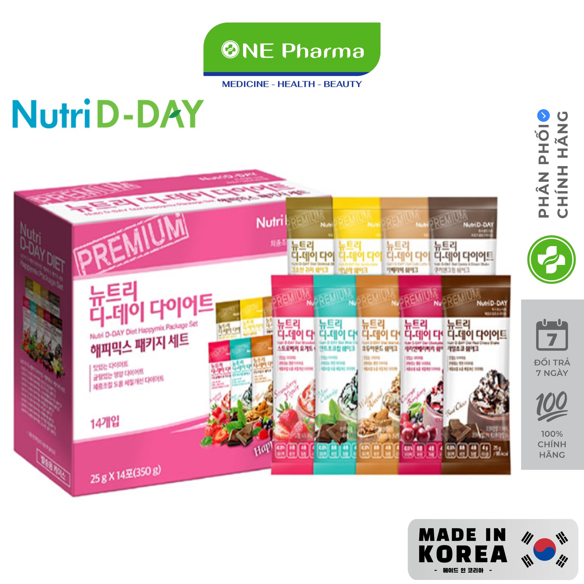 Nutri D-DAY Diet Shake Happymix Korean Diet Milk (14 packs) | Shopee Malaysia