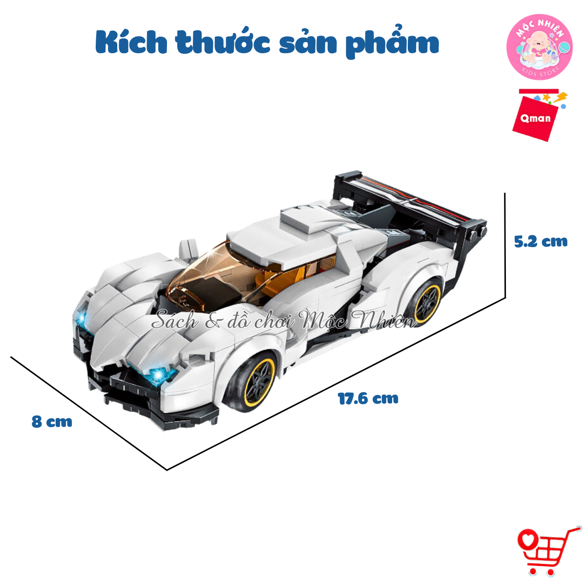 Puzzle Toys Qman 42102 - Transforming Speed King Racing Car (428 Details) | Shopee Malaysia
