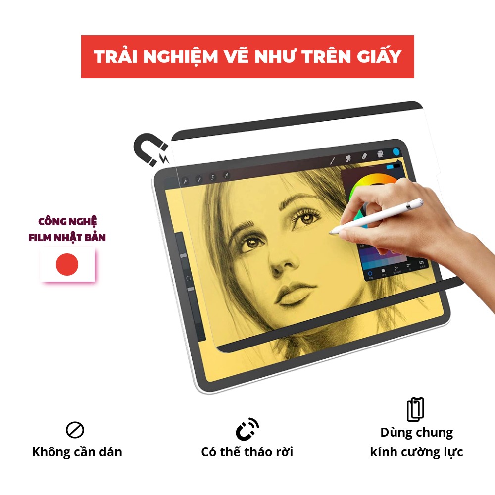 Paperlike magnet for IPad Air 6 M2 11 inch, 13 inch, IPad Pro M4 11 ...