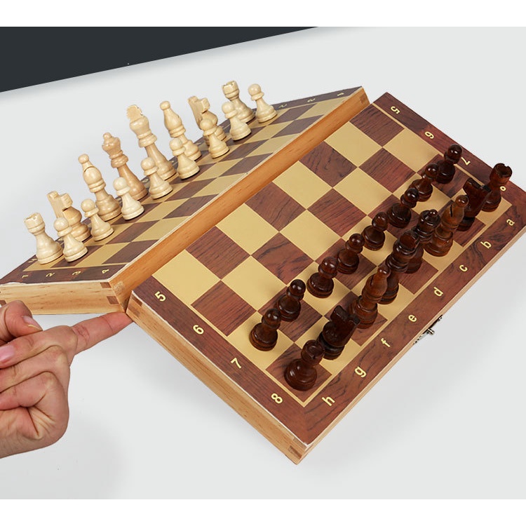 High quality magnetic wooden chess set 29*29cm, Premium Natural Pine Wood Chess Set with Magnets ...
