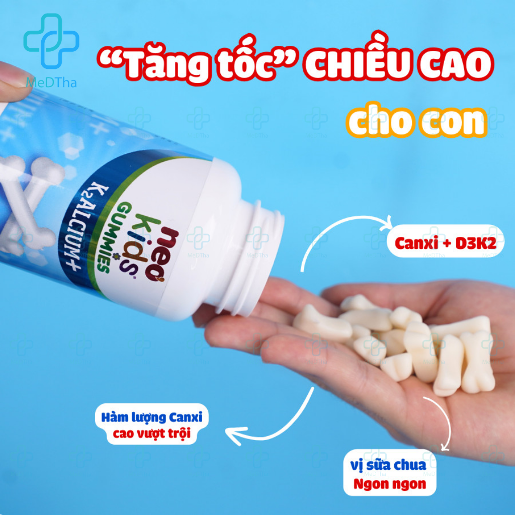 Neo Kids Calcium Gummies K2ALCIUM + - Calcium Candy for Children Yogurt ...