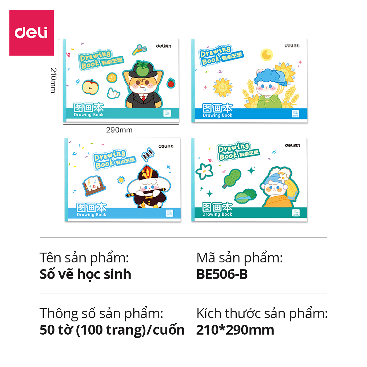 Student Drawing Notebook Coloring Practice for Children A4 Deli ...