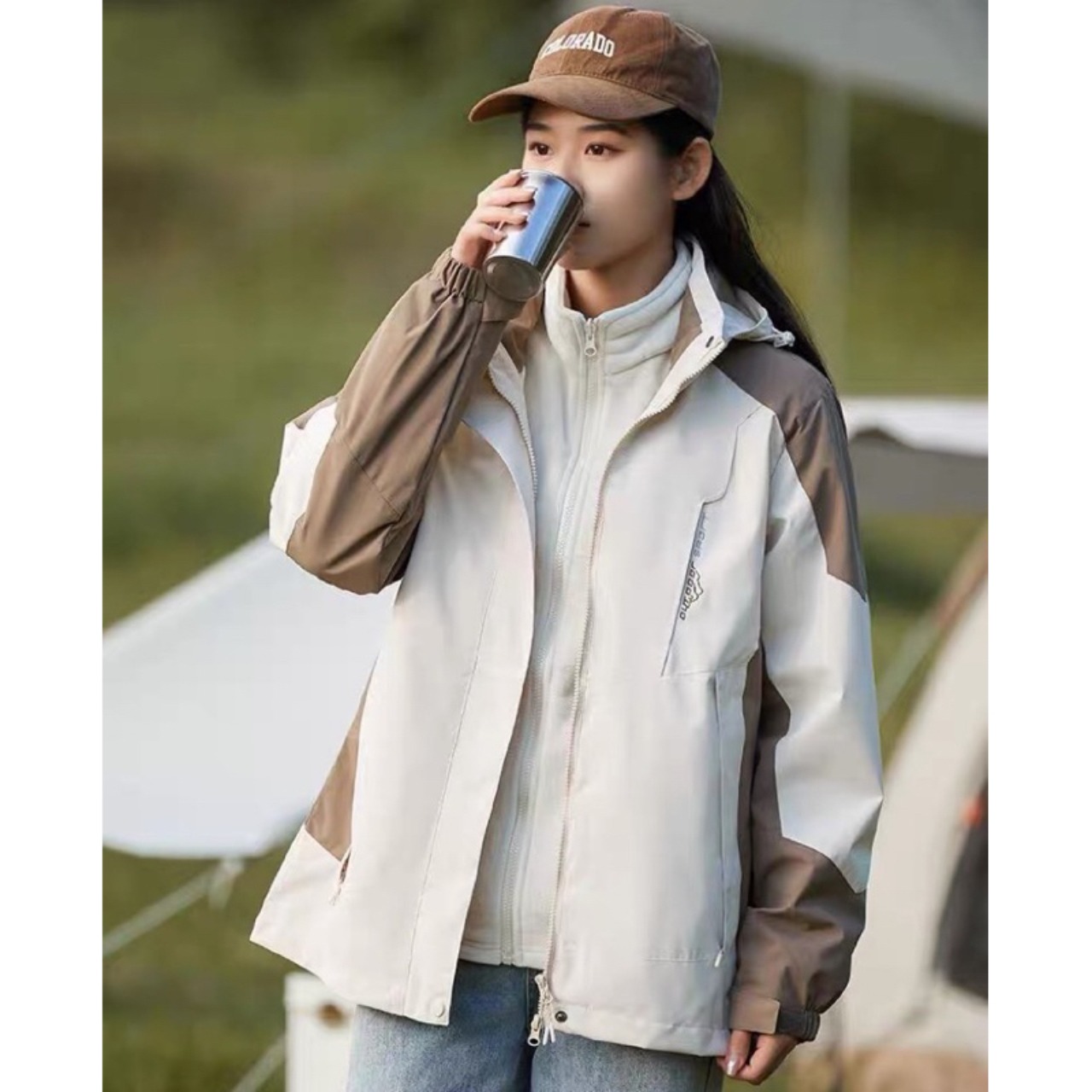 2-layer windbreaker for men and women with VimMy color combination ...