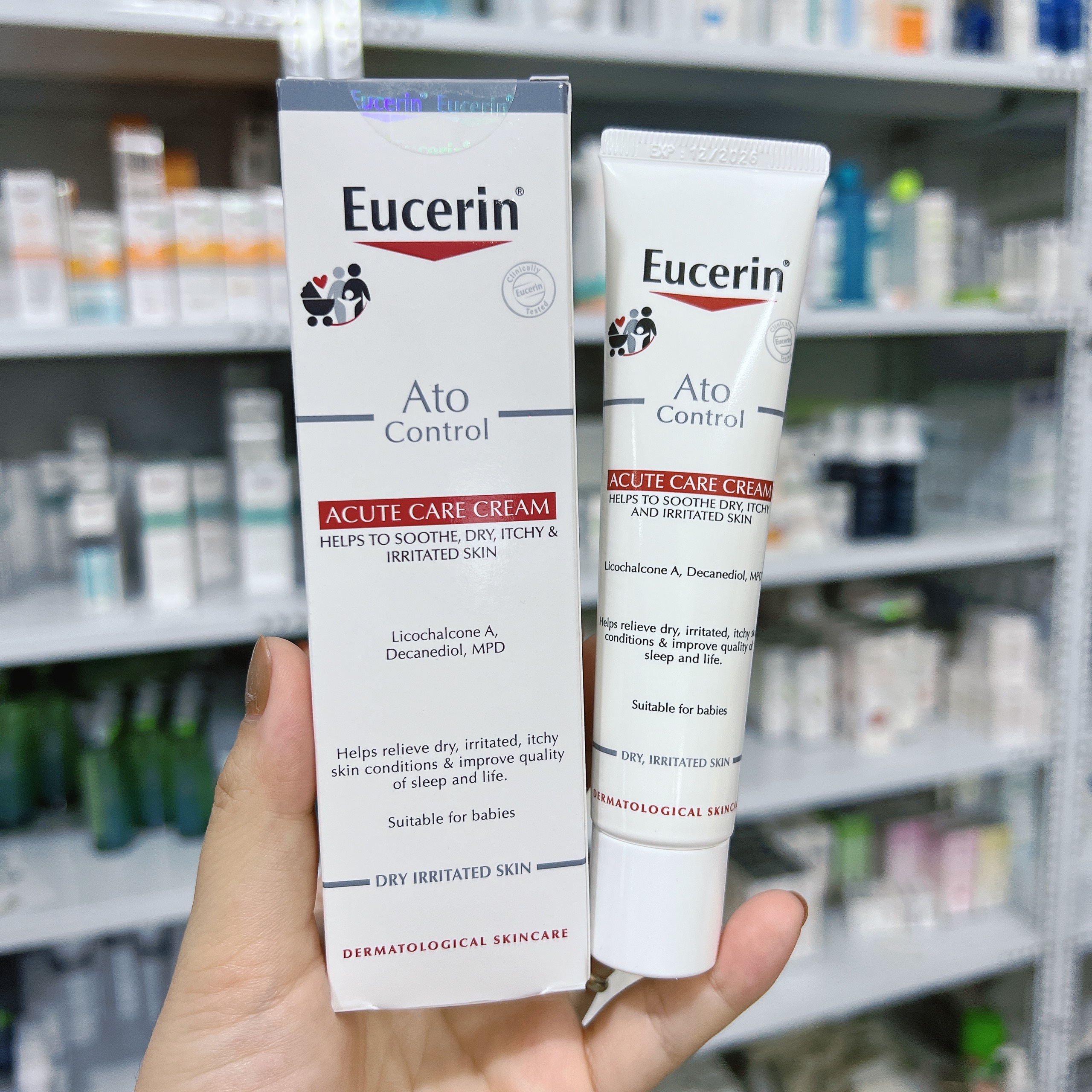 Eucerin Eucerin Ato Control Acute Redness Relief Cream for Sensitive ...