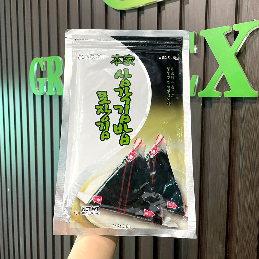 Korean Triangle Seaweed Rice Rolls, Kimbap Rice Rolls, Korean Rice ...
