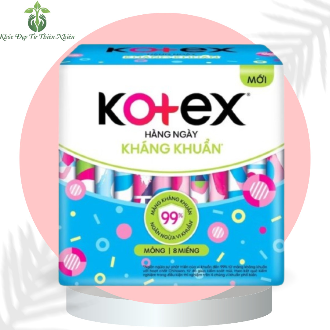 Kotex Super Soft Antibacterial Daily Sanitary Napkin Pack of 8 | Shopee ...