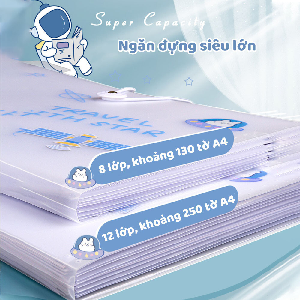 A4 document bag with 8 compartments, 12 compartments, A4 paper bag with ...