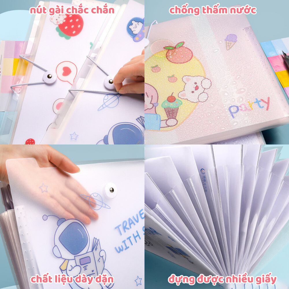 A4 document bag with 8 compartments, 12 compartments, A4 paper bag with ...