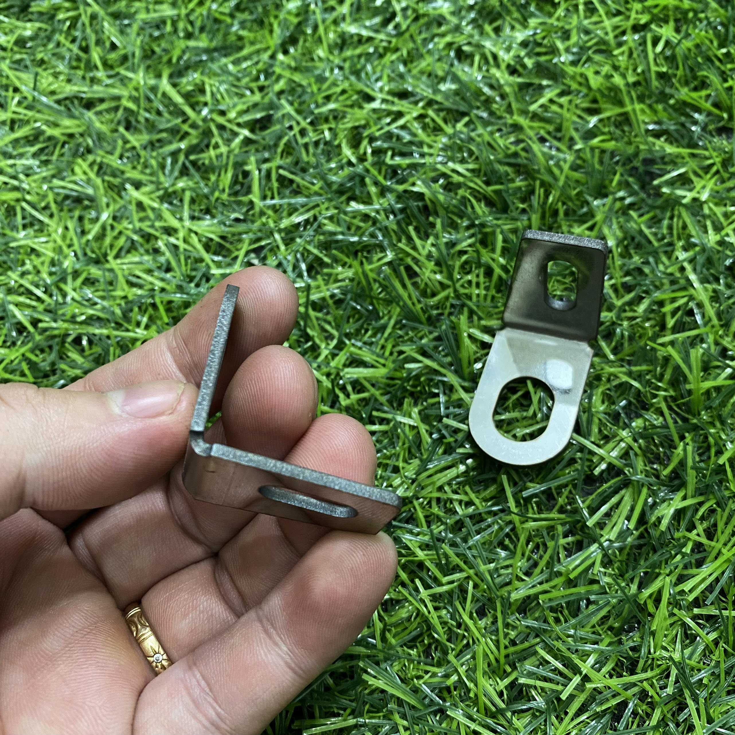 L-shaped plate for glass legs, fork legs...Mounting CNC 304 Stainless ...