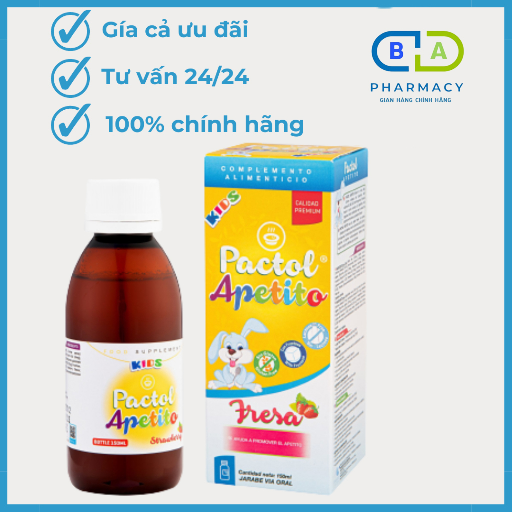 [BUY 2 GET 1 FREE] PACTOL KIDS PEPTIT Delicious Food Syrup 150ml helps ...