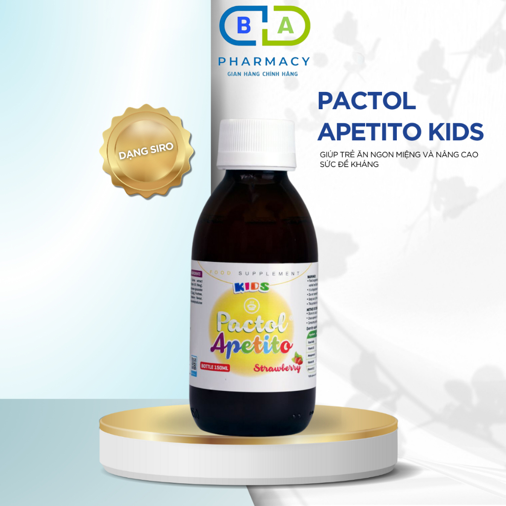 [BUY 2 GET 1 FREE] PACTOL KIDS PEPTIT Delicious Food Syrup 150ml helps ...