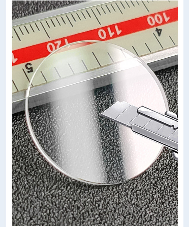 Flat anti-scratch glass for watches of all sizes, 1.0mm THICKNESS ...