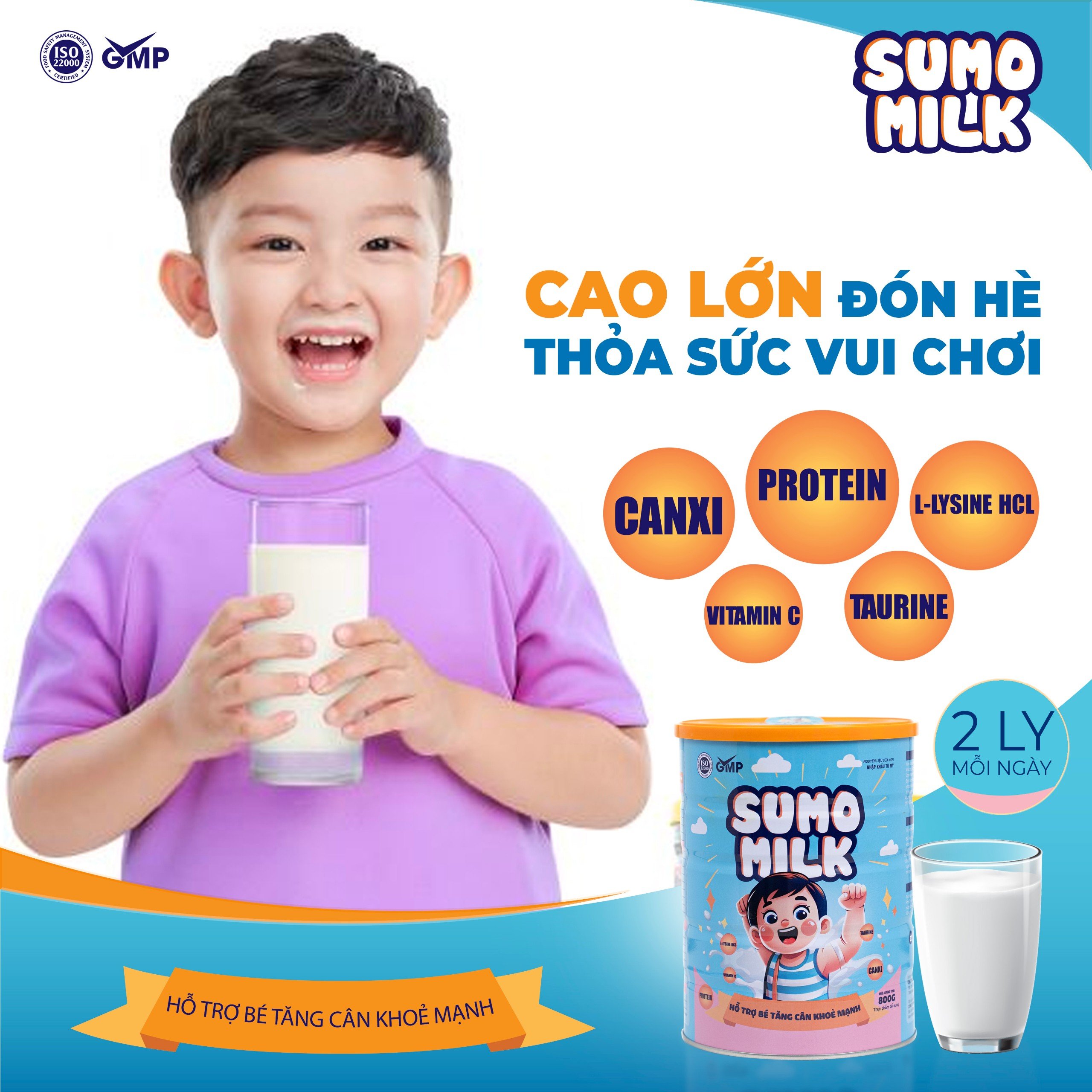 Sumo MILK MILK Box 800g Helps Your Baby Gain Weight Healthy and Grow ...