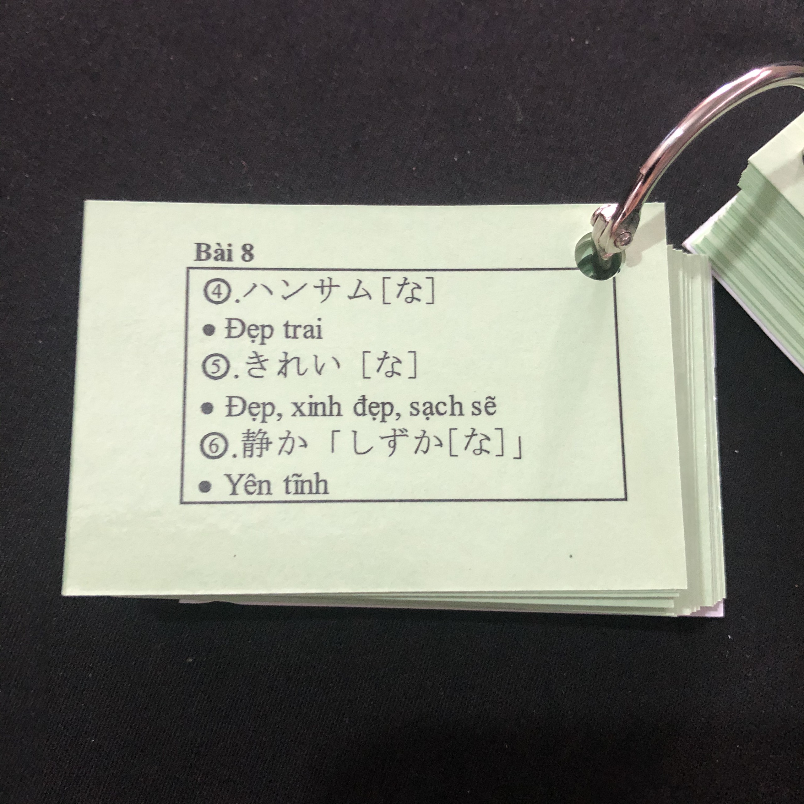 Vocabulary flashcards Complete set of Japanese learning cards (Grammar ...